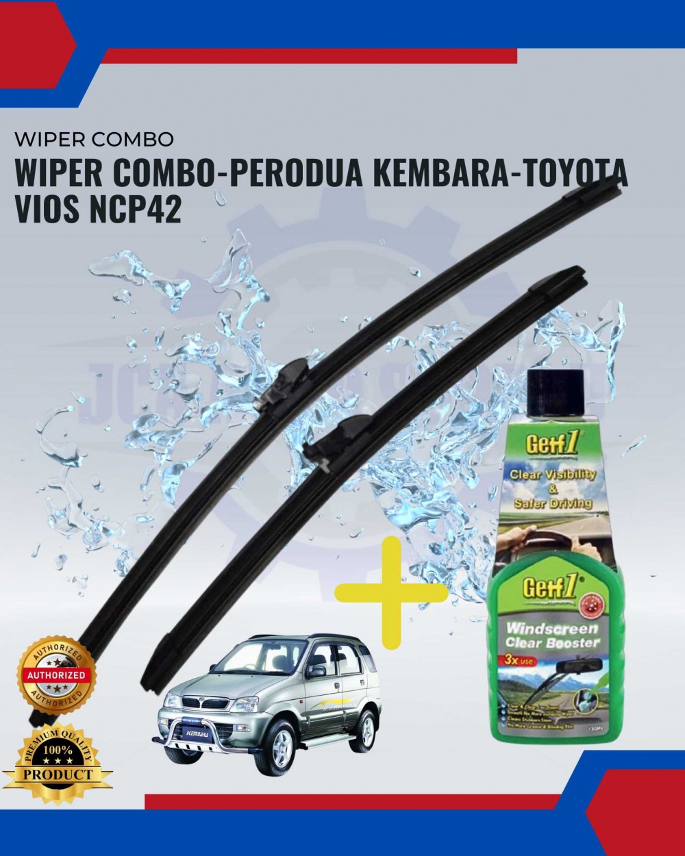 WIPER COMBO-Perodua Kembara-Toyota Vios NCP42 | JCA AUTO SUPPLY